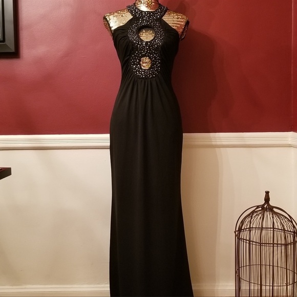 Moda International | Dresses | Moda International Crystal Embellished ...